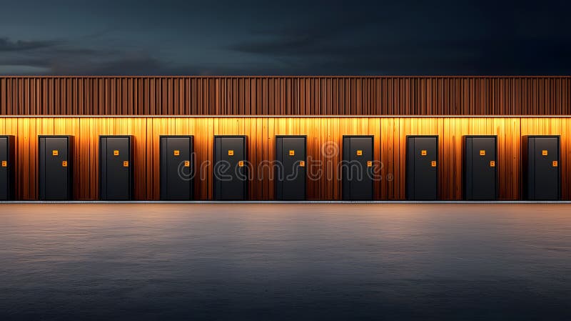 Illuminated Storage Facility at Night: a Contemporary View of Power and ...
