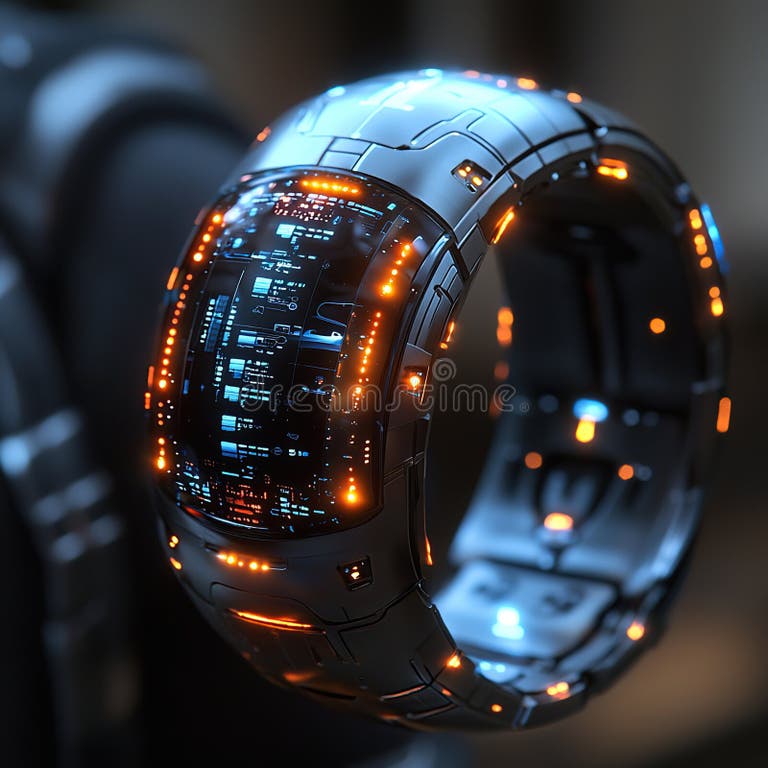 Illuminated Technology Ring Reveals a Complex Circuit Design ...