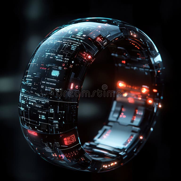 Illuminated Technology Ring Reveals a Complex Circuit Design ...