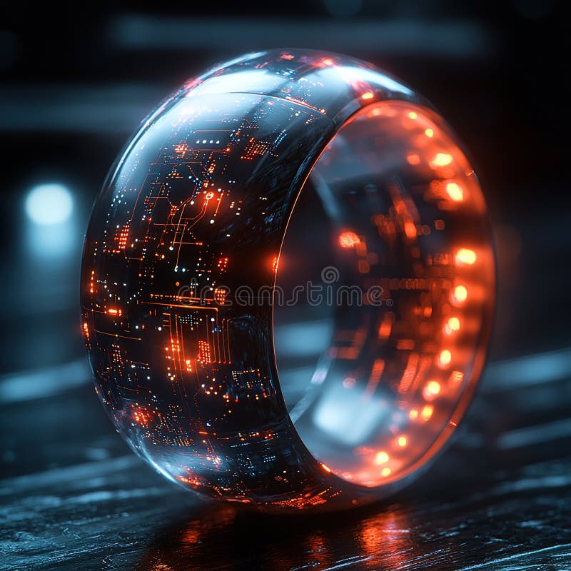 Illuminated Technology Ring Reveals a Complex Circuit Design ...