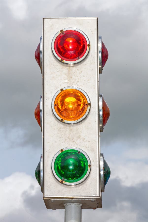 Decorative Traffic Light with the Inscription on the Green Light ...