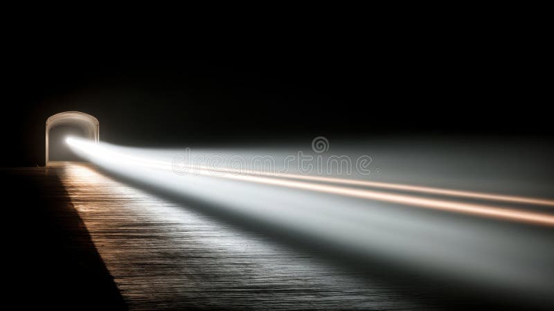Illuminated Tunnel Leading To a Bright Exit Symbolizing Hope and New Opportunities for Space ...