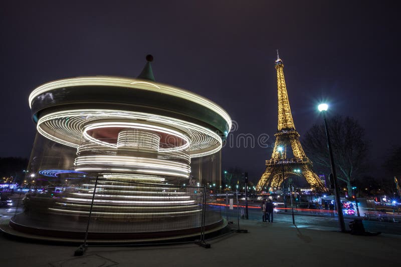 Vintage Carousel Close To Eiffel Tower, Paris Editorial Photo - Image ... Vintage Carousel Close To Eiffel Tower, Paris Editorial Photo - Image ...