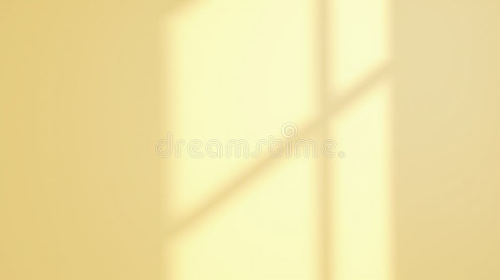 Illuminated Wall Showcasing Geometric Shadow Patterns Stock ...