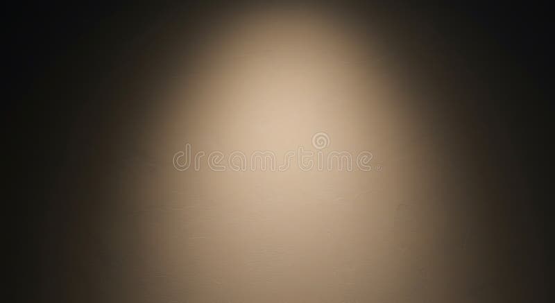Illuminated Wall, Spotlight Effect, Gradient Texture, Abstract Background, Beige and Brown Tones ...