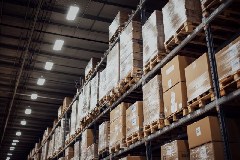 Illuminated Warehouse Efficient Storage and Organization of Goods with ...