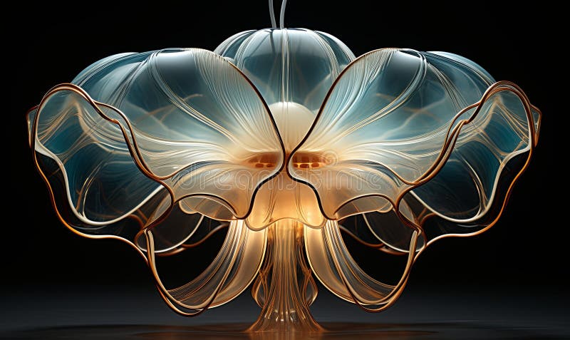 Illuminated White Flower stock image. Image of creative - 318763831