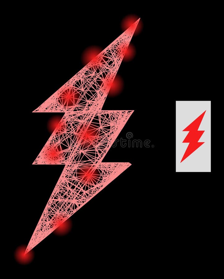 Shiny Irregular Mesh Electric Spark with Lightspots Stock Vector ...