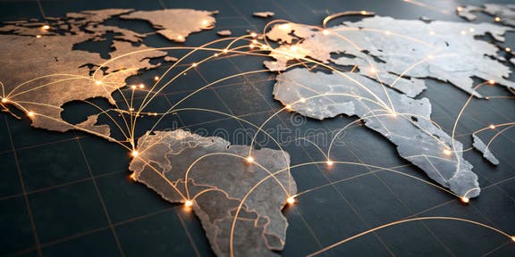 IlluminatedWorldNetworkAStunningVisualizationOfGlobalInterconnectivityA ...