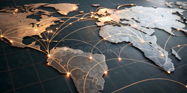 IlluminatedWorldNetworkAStunningVisualizationOfGlobalInterconnectivityA ...