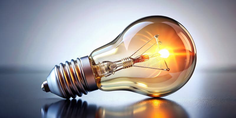 Illuminating Breakthrough a Glowing Light Bulb Concept Representing ...