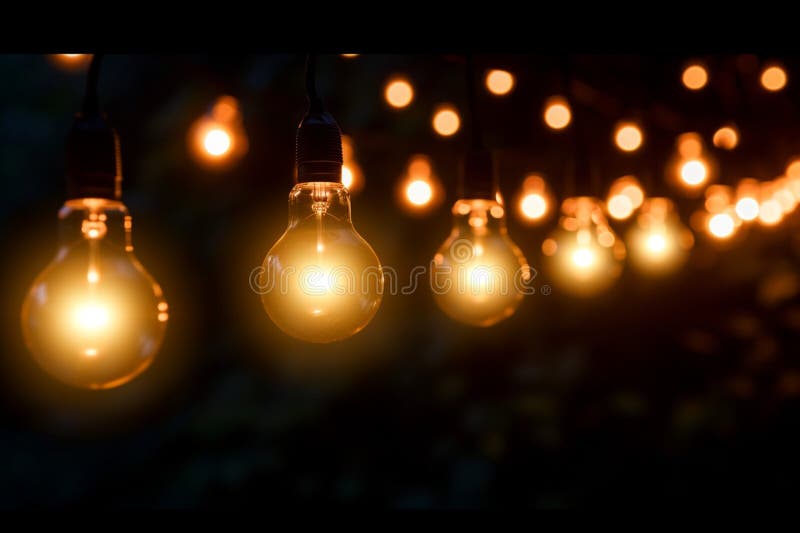 Illuminating Concepts Multiple Light Bulbs Shining Brightly in Creative ...