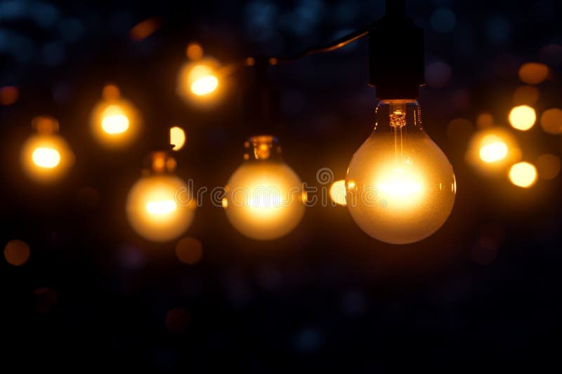 Illuminating Concepts Multiple Light Bulbs Shining Brightly in Creative ...