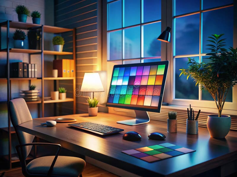 Illuminating the Creative Process a Graphic Designers Nighttime ...