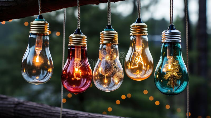 Illuminating Creativity: Light Bulbs for Unique Decoration Stock ...