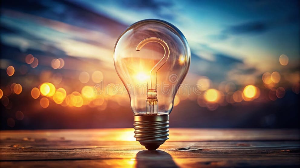 Illuminating Curiosity a Double Exposure Banner Featuring a Lightbulb ...