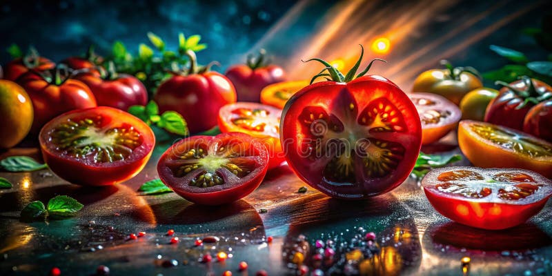 Illuminating the Everyday a Surrealist Exploration of Sliced Tomatoes ...