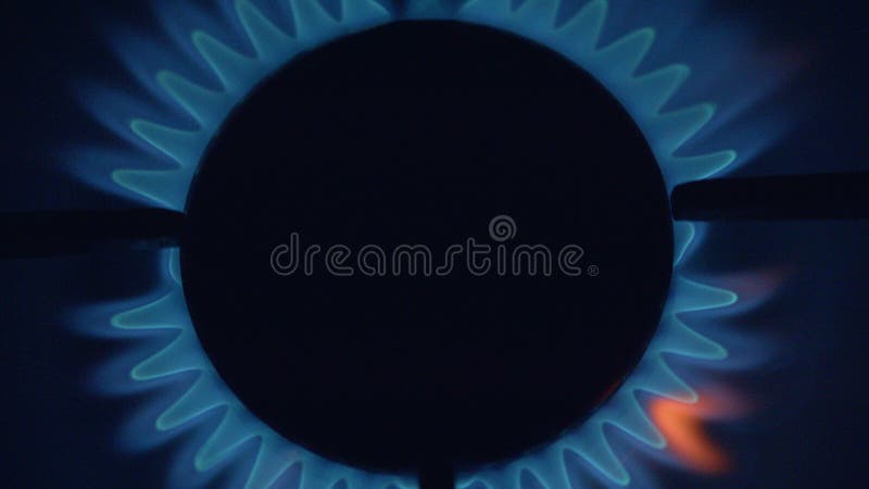 Illuminating Flames a CloseUp and Detailed View of a Gas Burner ...