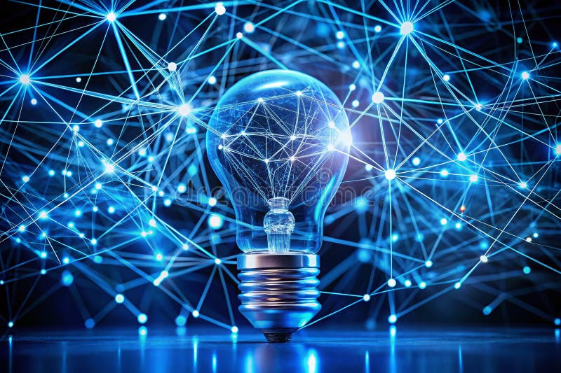 Illuminating the Future a Blue Node Network Visualization of Tech ...