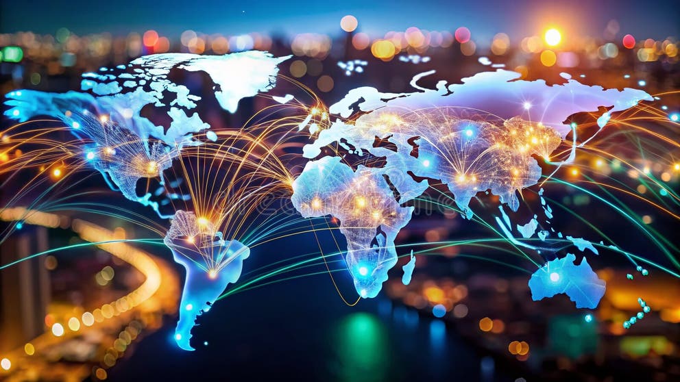 Illuminating the Global Network an Abstract Visualization of ...