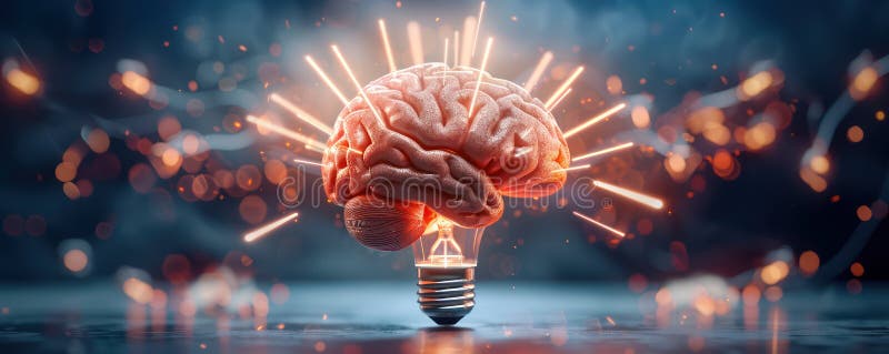 Illuminating Ideas a Brain Inside a Lightbulb Radiates Bright Thoughts ...