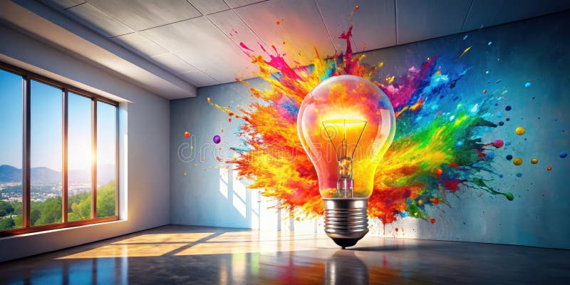 Illuminating Ideas a Bright Burst of Creative Inspiration in a Modern ...
