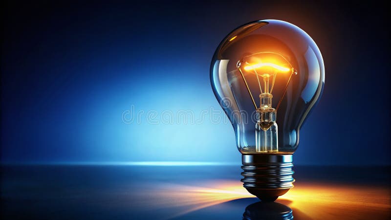 Illuminating Innovation a Glowing Lightbulb Symbolizing Brilliance and ...