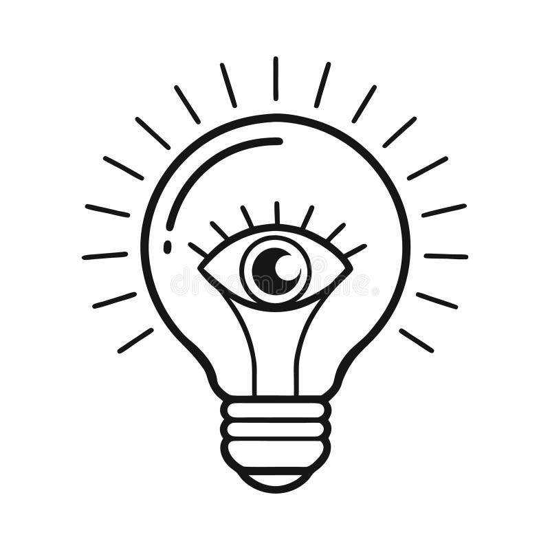 Illuminating Insight Icon Vector Silhouette Stock Illustration ...