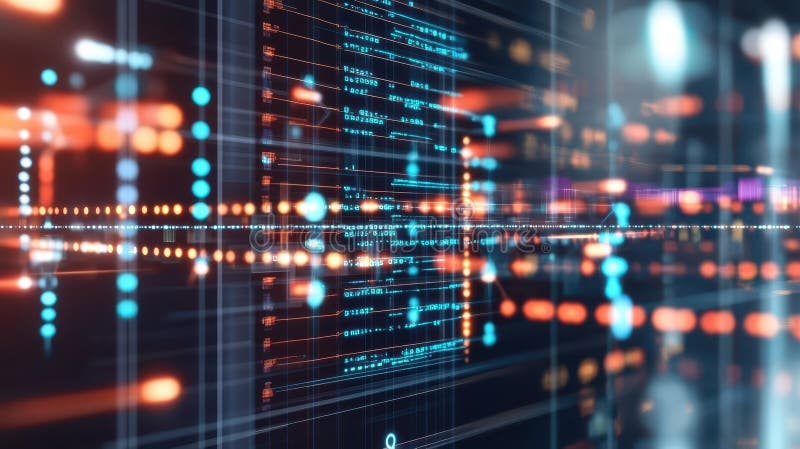 Illuminating Insights, Computer Screen Showcasing Advanced Data Analysis Visualization Stock ...