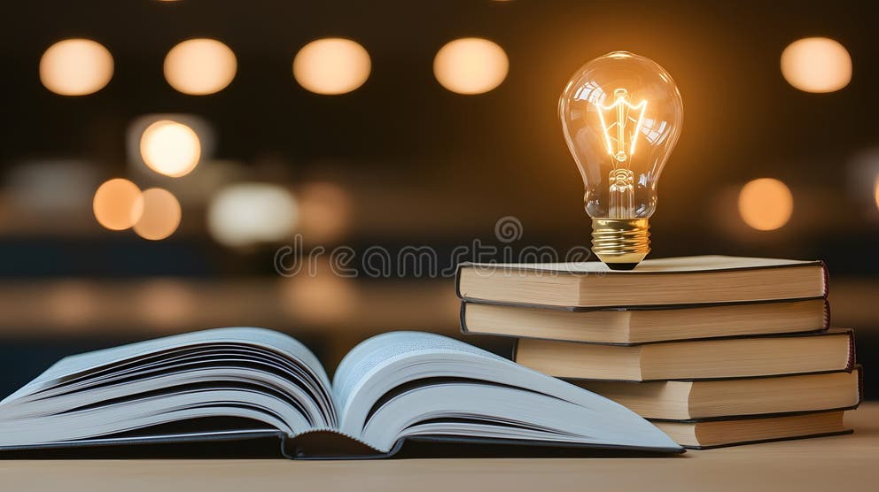 Illuminating Knowledge: a Symbol of Learning with an Open Book and ...