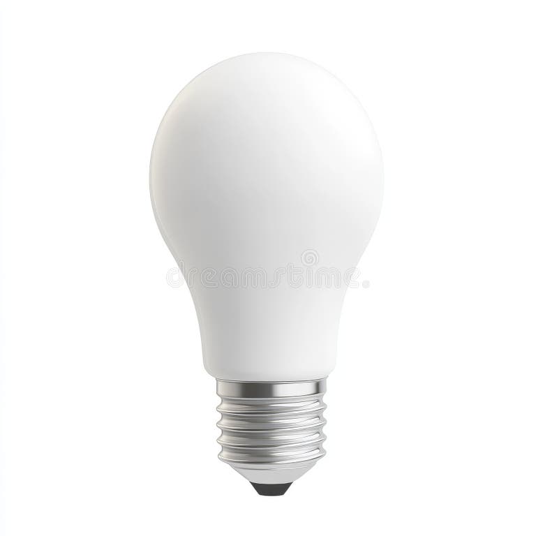 Modern LED Light Bulb: Energy Efficiency and Bright Illumination Stock ...