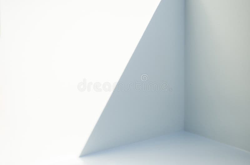 Illuminating Natural Light and Shadows in a White Room with Empty Space ...