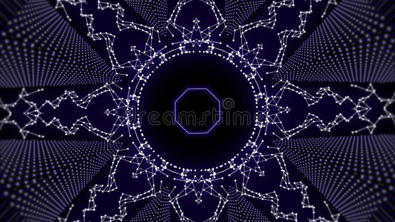 Illuminating Pattern Glittering and Exploding Then Narrowing and ...