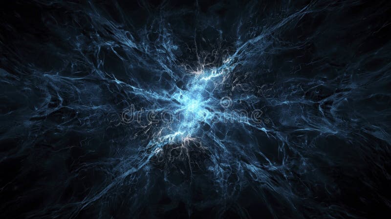 Illuminating the Void Dynamic Abstract Energy Burst Digital Art Dark ...