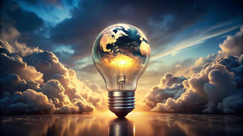 Illuminating the World a Glowing Orb of Environmental Awareness ...