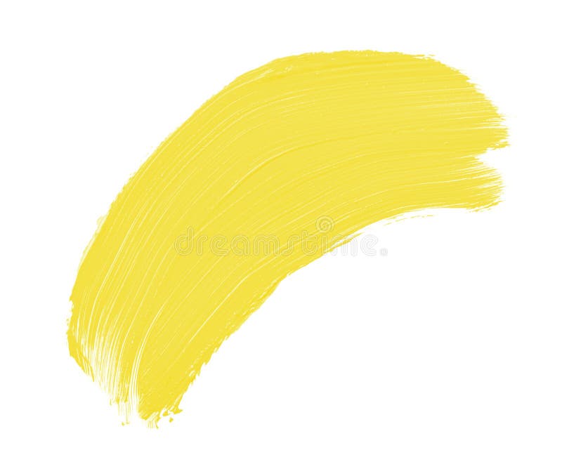 Illuminating Yellow Cosmetic Smudge Stains Isolated on White Stock ...