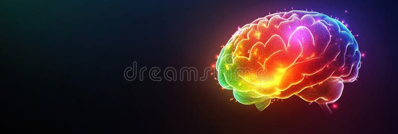 Illumination of a Human Brain Formed by Vibrant Neural Networks and ...