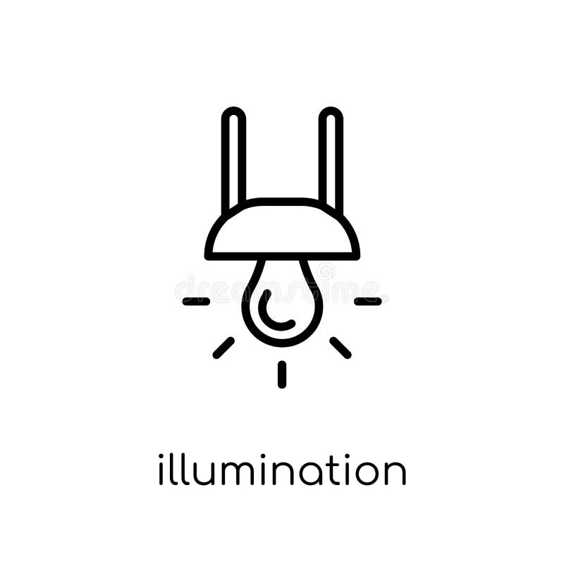 Illumination Icon. Trendy Illumination Logo Concept on White Background ...