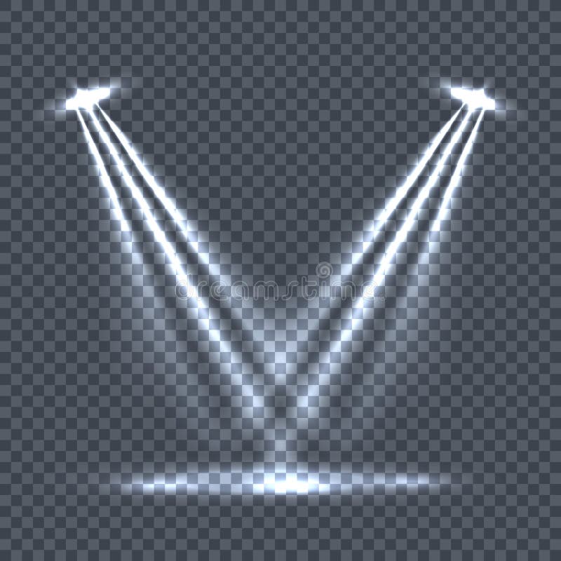 Illumination with Light Effects on Transparency Stock Vector ...