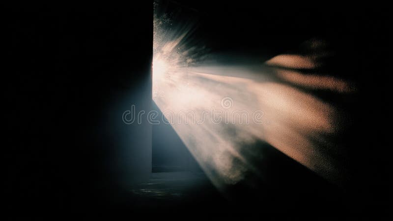 Illumination: a Ray of Hope Piercing through Darkness, an Abstract ...