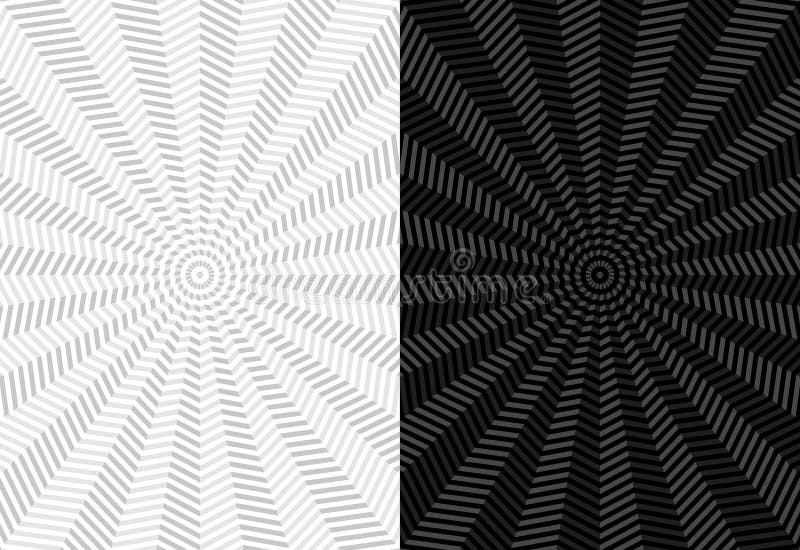 Illusion Abstract Background White Gray Black Stock Vector ...