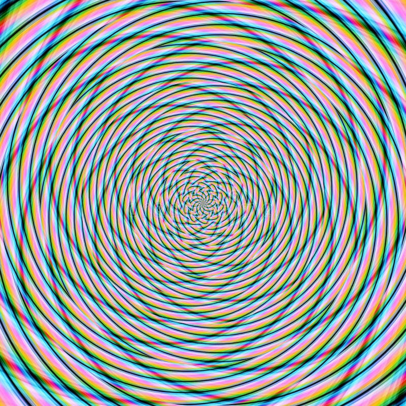 Illusion Background Spiral Pattern Zig-zag, Curves Stock Illustration ...