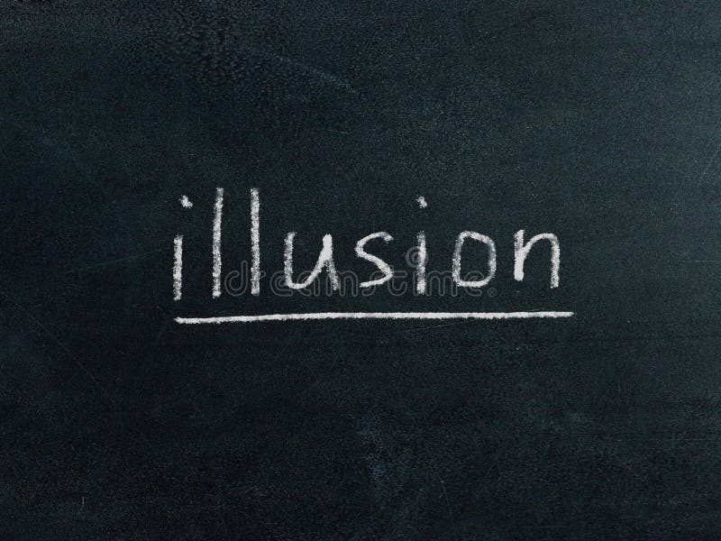 Illusion concept word stock image. Image of background - 337603943