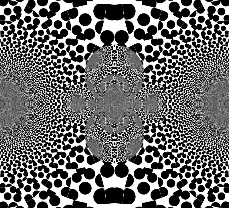 Illusion of Deception in Black and White. Vibrating Stripes. Deceptive ...