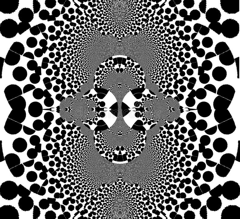 Illusion of Deception in Black and White. Vibrating Stripes. Deceptive ...