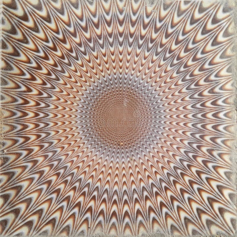 An Illusion Design or Shape on a Tile Stock Illustration - Illustration ...