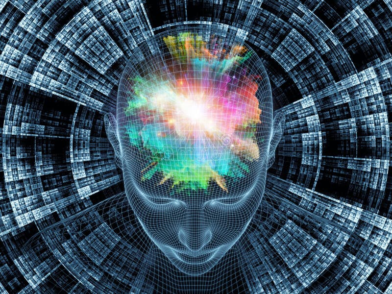 Illusion of Digital Identity Stock Illustration - Illustration of ...