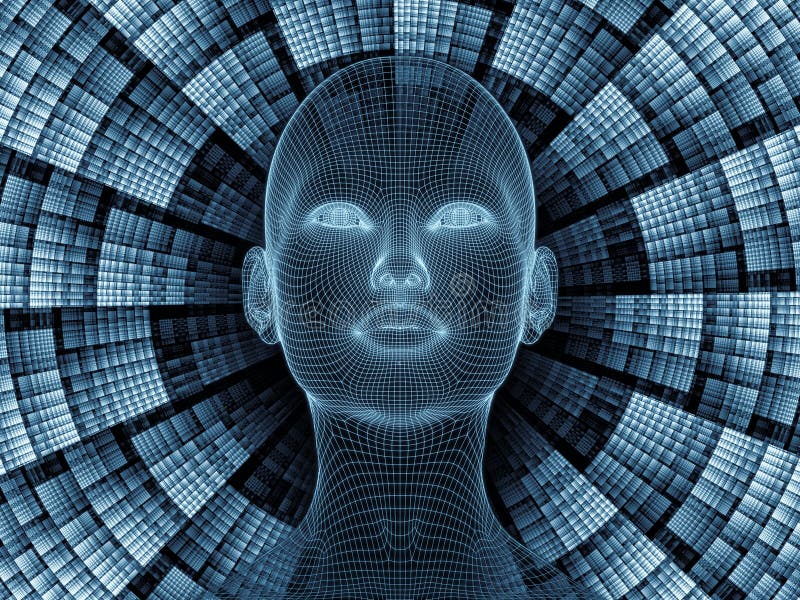 Illusion of Digital Identity Stock Illustration - Illustration of ...