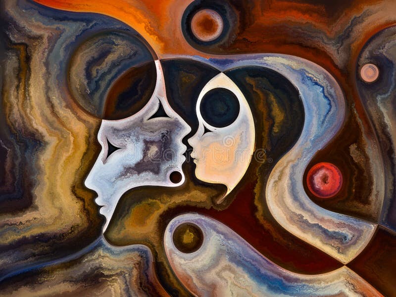 Illusion of Inner Colors stock illustration. Illustration of ...