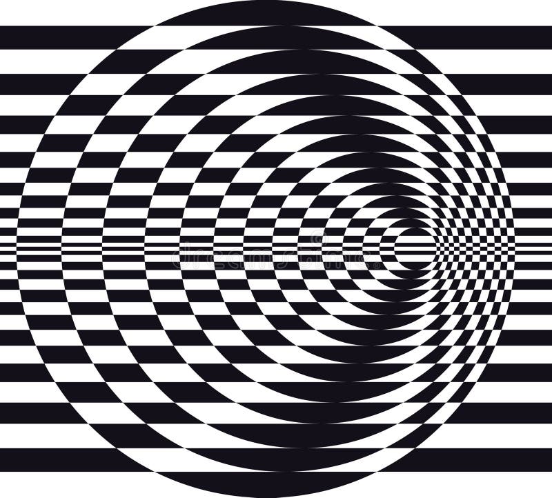 Illusion optique illustration de vecteur. Illustration du modifié ...